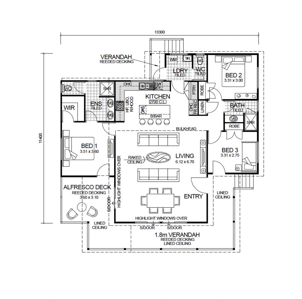 The Roofline Series - Custom Elite Deluxe 3x2 - Total Home Frames