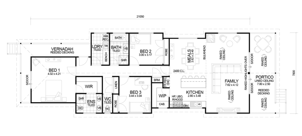 The Narrow Block Series - Queenslander 3x2 - Total Home Frames